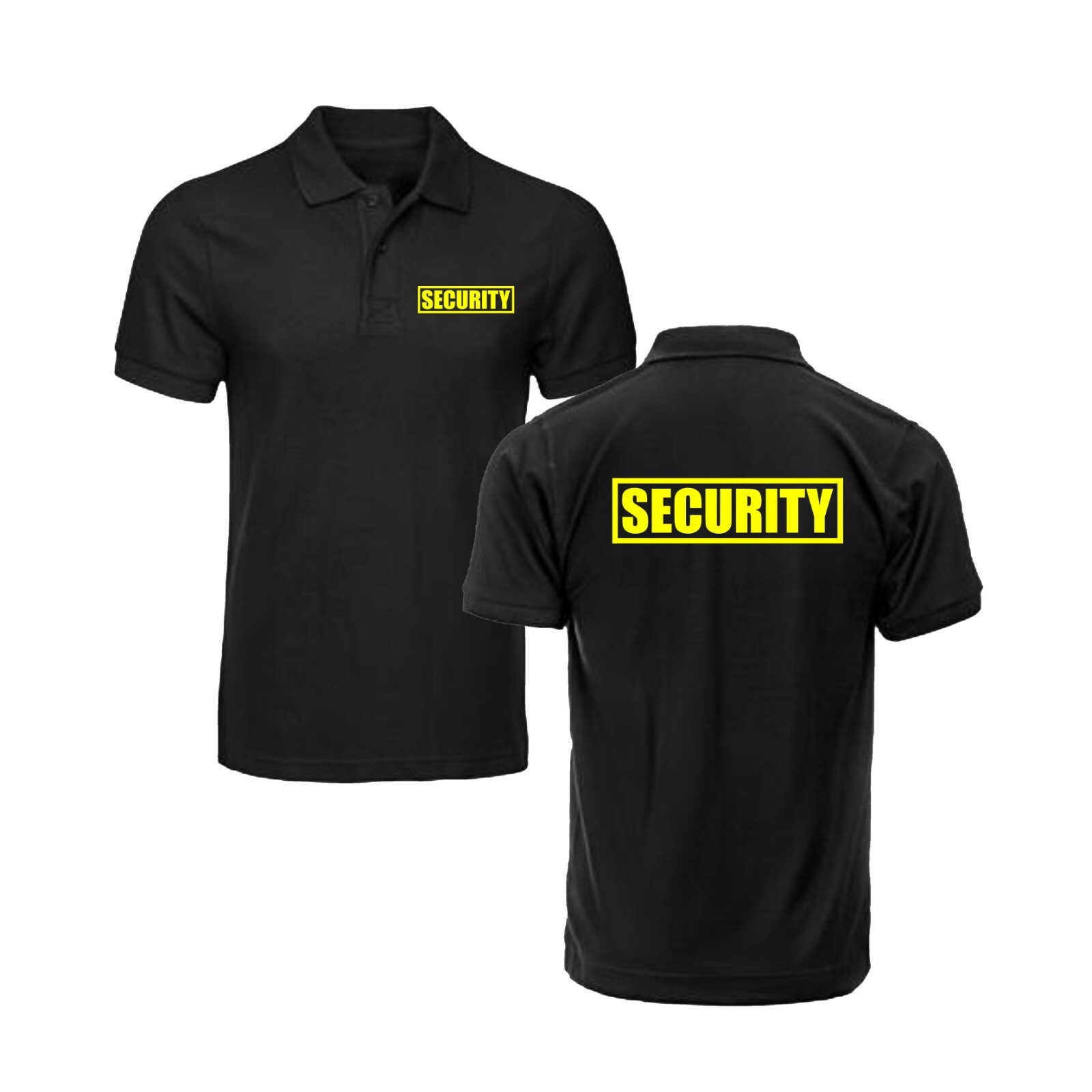 Security Polo Shirt, Bodyguard Doorman Uniform Bouncer Workwear Unisex ...