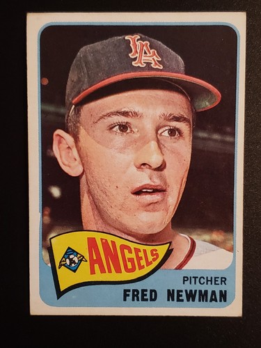 Set Break 1965 Topps Baseball Vintage EX #101 Fred Newman LA Angels ...