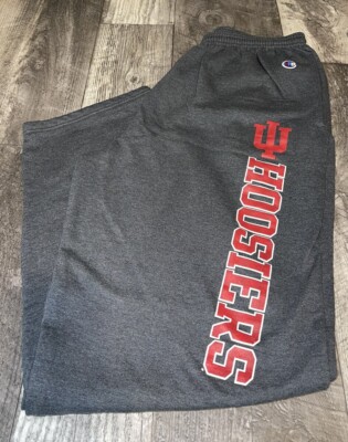 Indiana Hoosiers CHAMPION Mens Size XL Gray Jogger Sweatpants NCAA ...