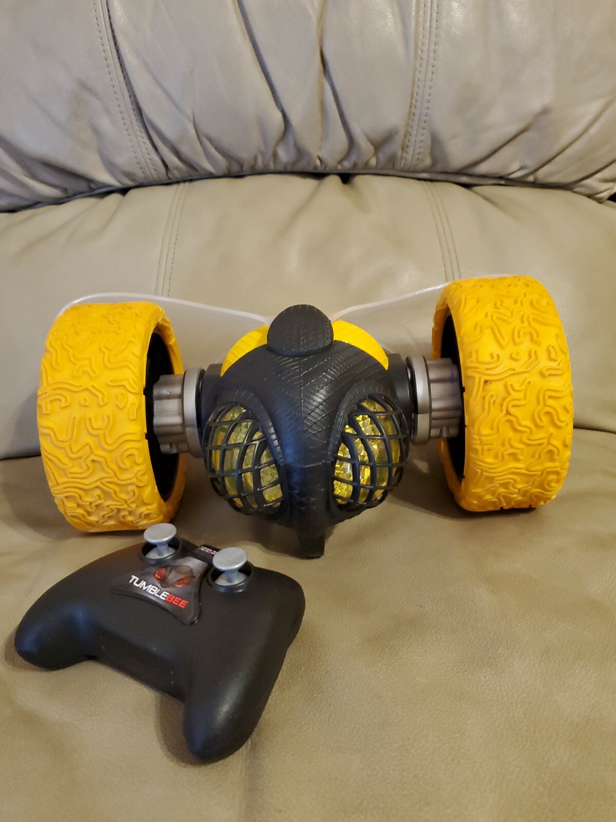 New Bright RC Radio Control Tumblebee Car- Yellow TESTED WORKS GREAT ...