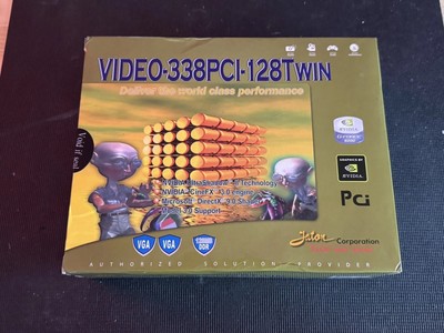Nvidia VIDEO-338PCI-128Twin GeForce 6200 128MB VGA PCI Video Card BRAND ...
