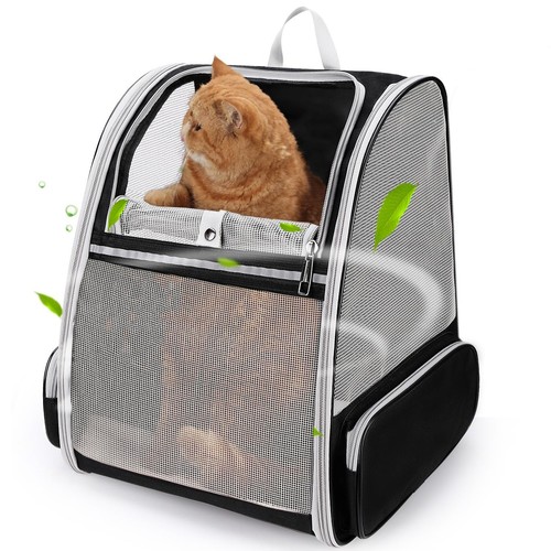 Cat Backpack Carrier, Ideal for Small Animals & Puppies, Outdoor ...