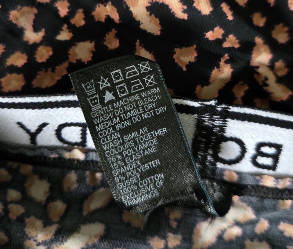 2 x EX M S LADIES HIGH LEG BODY BRIEFS LEOPARD SIZES 12 14 16 | eBay UK