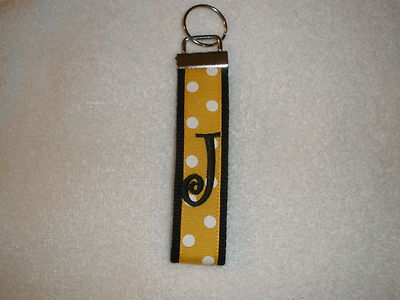 VCU, Appalachian State, Wake Forest Keychain, Polka Dot Ribbon,Choose ...