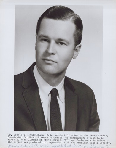 PBS Rochester NY 1960s Dr. Donald T. Fredrickson Inter-Society ...