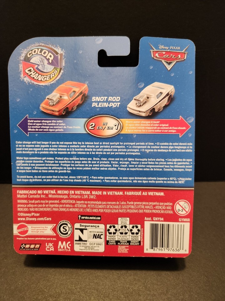 Disney Pixar Cars Color Changers SNOT ROD | eBay