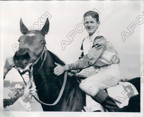 1953 Jockey John Heckman Wins Miss America Stakes on Jay Jay Gee Press ...