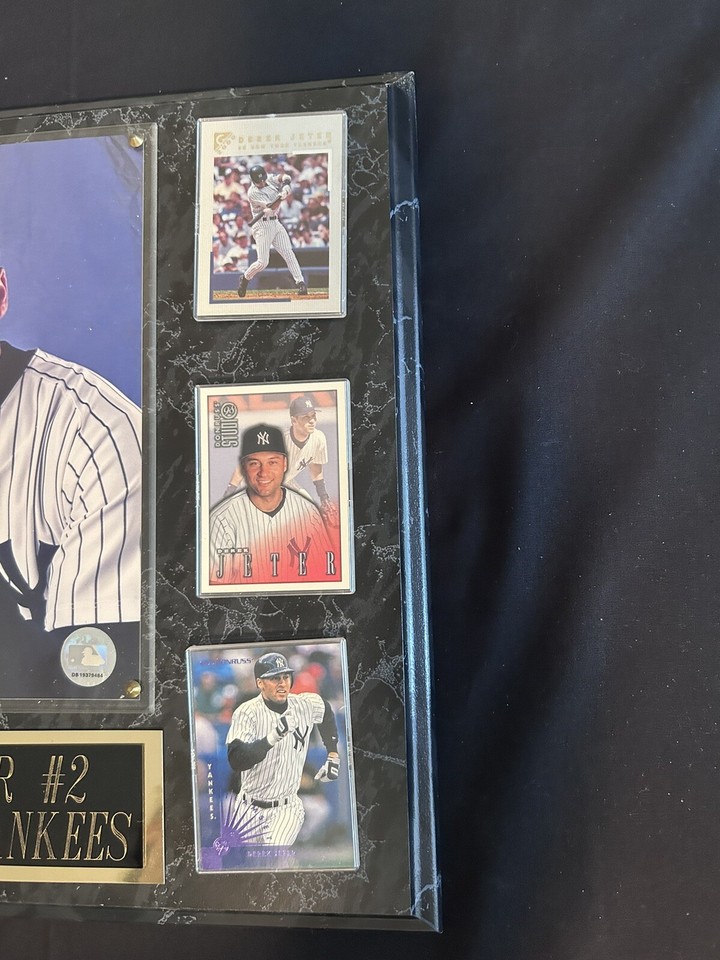 Derek Jeter Plaque With Cards - NY Yankees HOF "The Captain" | eBay