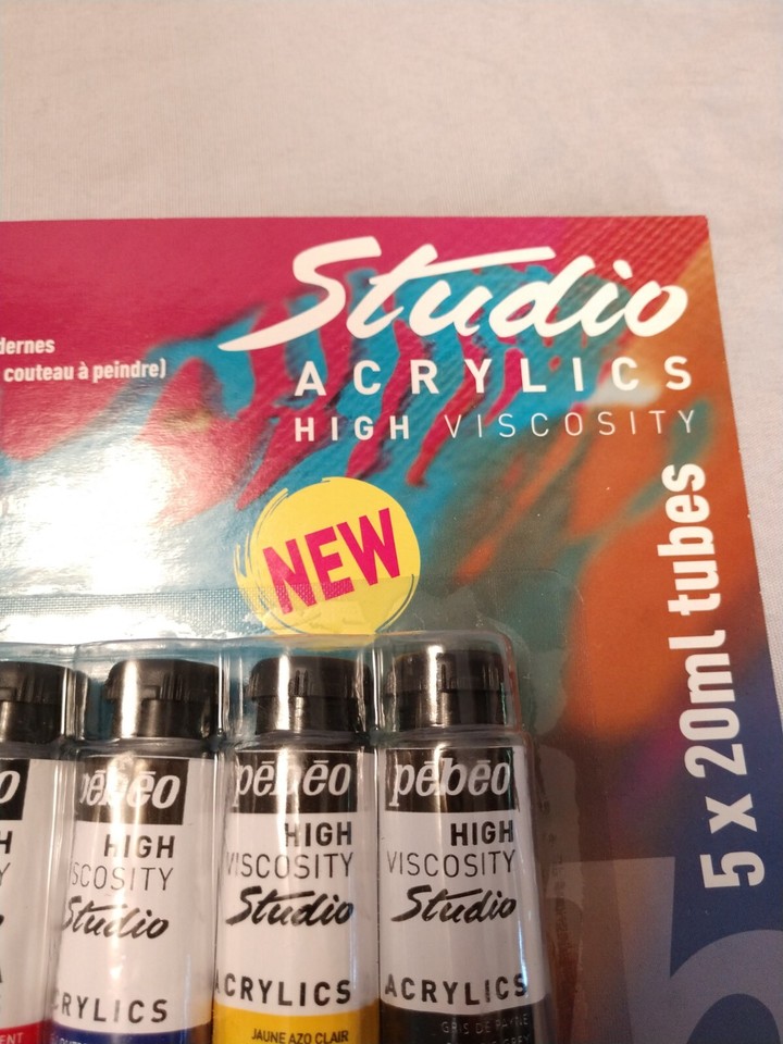 Pebeo Studio Acrylics High Viscosity oil paint colour 20ml tubes New ...
