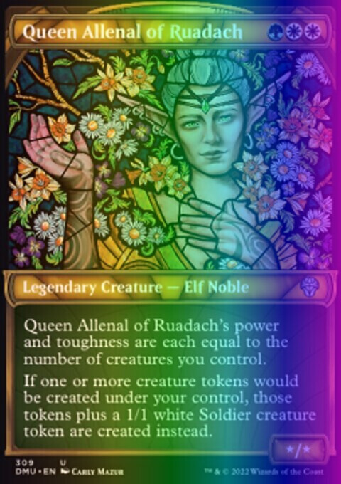 MTG Queen Allenal of Ruadach (309/552) Dominaria United LP FOIL | eBay