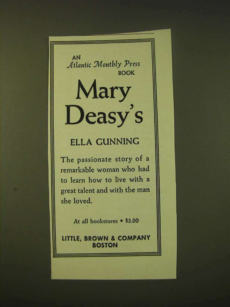 1951 Little, Brown & Company Ad - Mary Deasy's Ella Gunning | eBay