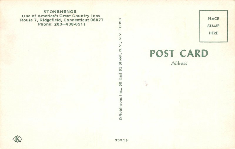 Stonehenge Country Inn Rt 7 Ridgefield Connecticut | eBay