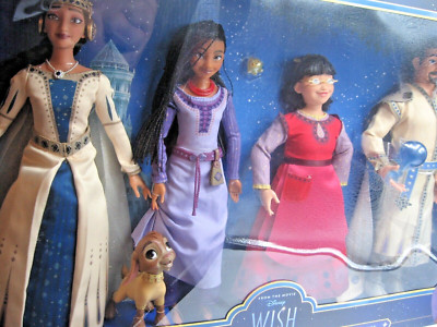 Disney Wish Doll Pack Gift Set Asha, Dahlia, Queen Amaya and King ...
