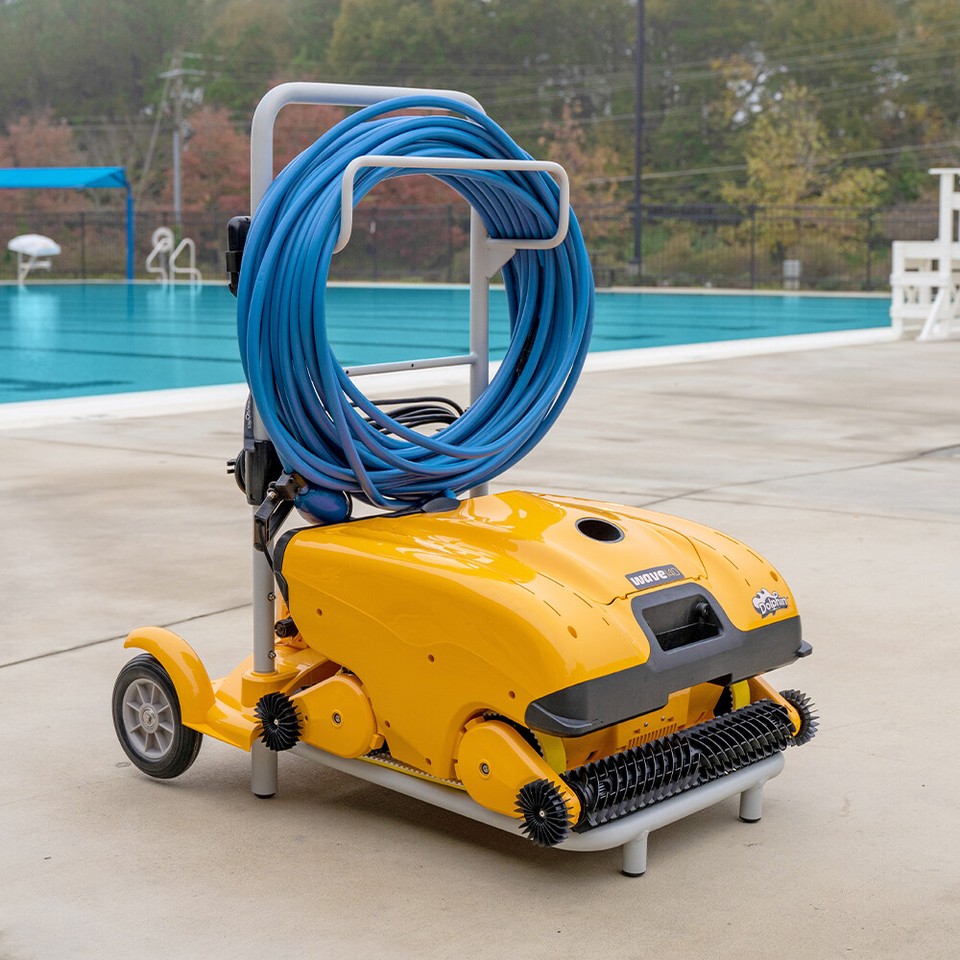 Dolphin Wave 140 Commercial Robotic Pool Vacuum Cleaner with Custom ...
