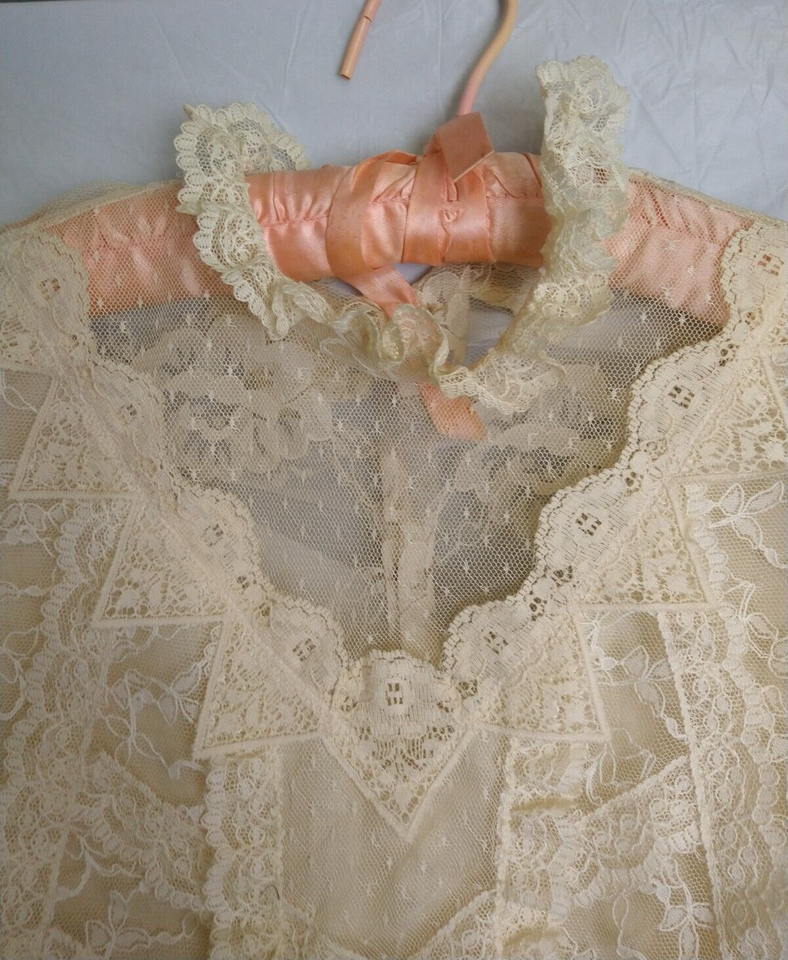 True Antique Edwardian Ivory Embroidered Lace Blouse High neck Ruffles ...