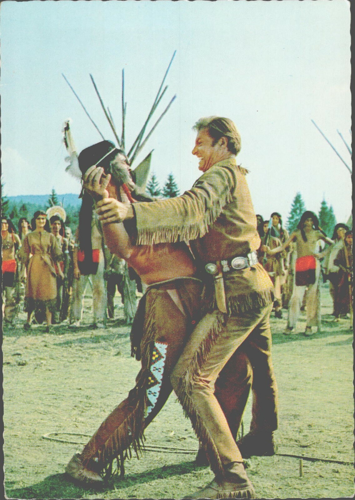 CI02957 germany winnetou vinnetou fighting scene apaches prop tomahawk ...