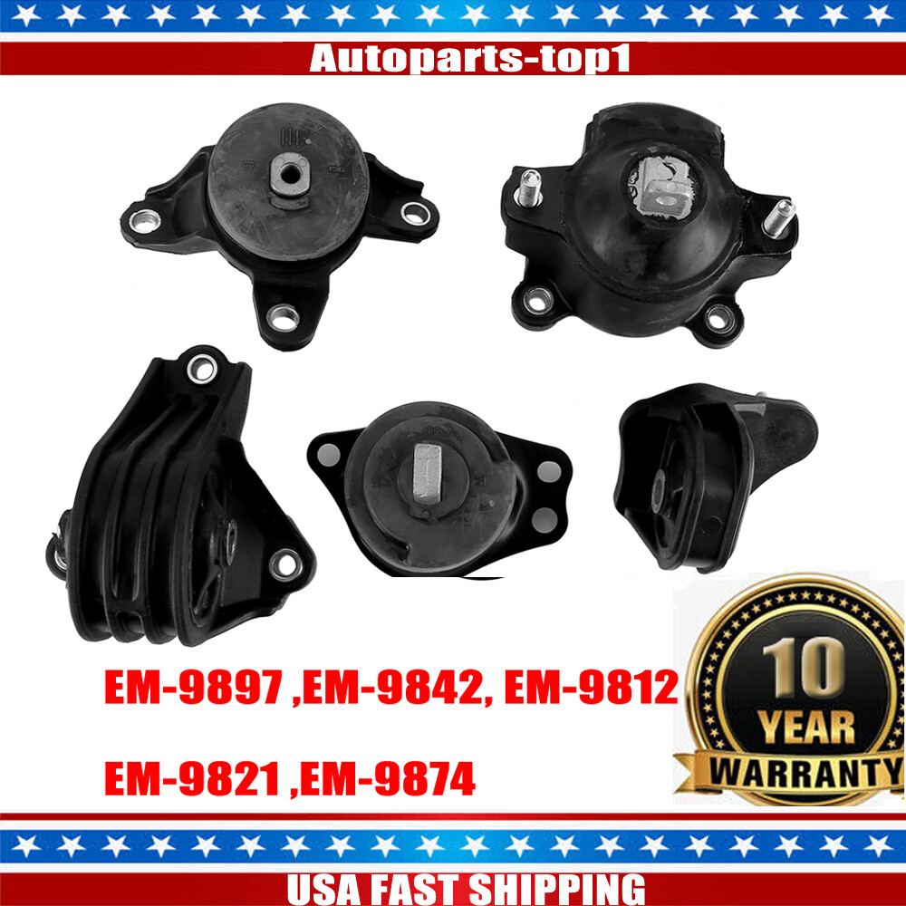 5 PACK Engine Motor Mount For 2013-2017 Honda Accord 2.4L AUTO AT CVT ...
