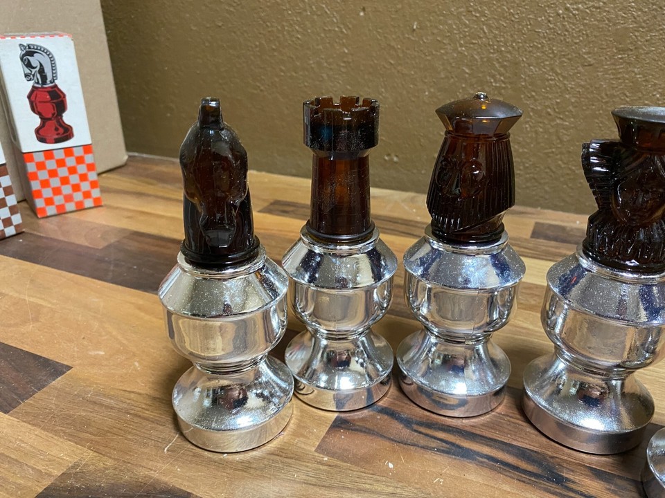 Vintage Avon Mens Chess Peice Cologne Aftershave Bottles w/ Boxes Lot ...
