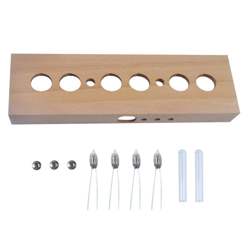 IN14 Nixie Tube Clock Assembly Kit Beech Wood Shell Multi Color for ...
