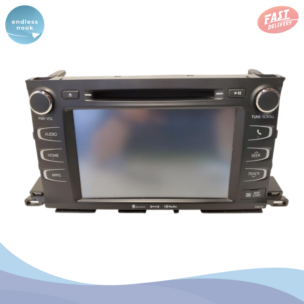 2017-2019 Toyota Highlander CD Player Navigation Radio Display Receiver ...