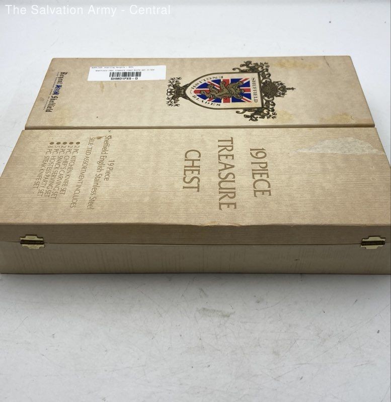 Sheffield English Brown Stainless Steel 19pc Treasure Chest Knife Set ...