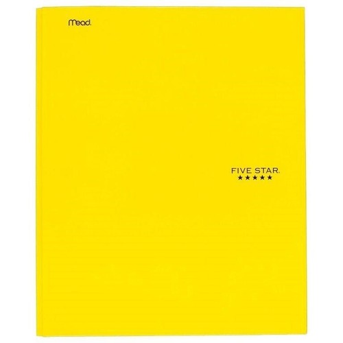 Five Star 2 Pocket Paper Folder with Prongs- Yellow | eBay