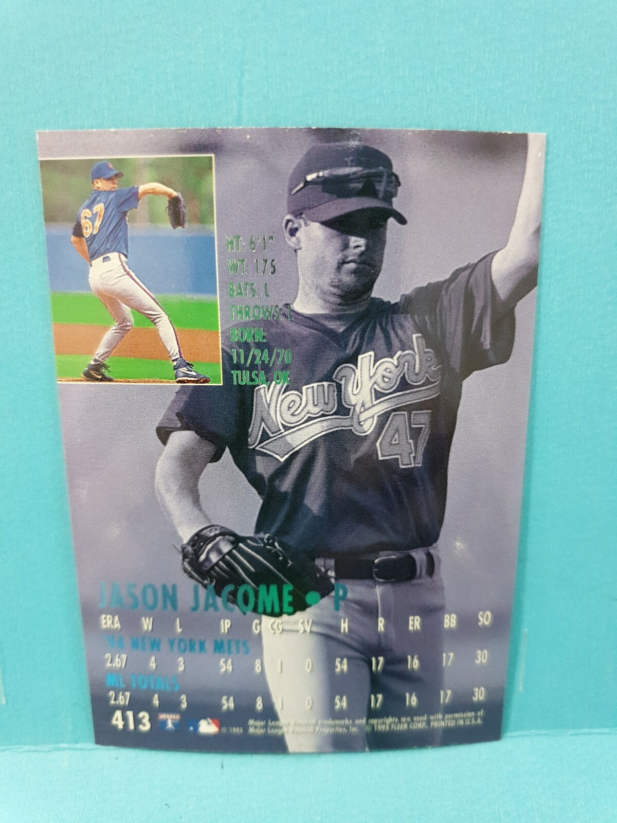 Jason Jacome🏆1995 Fleer Ultra METS #413 Baseball Card 🏆 FREE POST | eBay