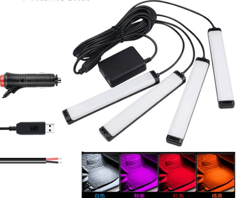 RGB LED Pods Rock Light Kit Underbody Glow Neon Lamp Music Control | eBay