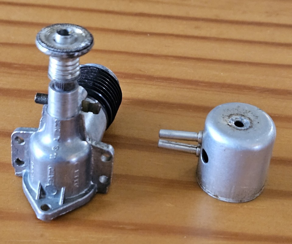 VTG OK CUB 049 B C/L NITRO MODEL AIRPLANE ENGINE wTANK & PARTS PISTON ...