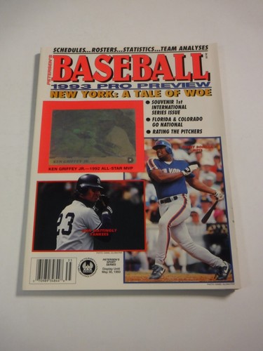 Petersen's Baseball 1993 Pro Review Ken Griffey Jr, Bobby Bonilla ...
