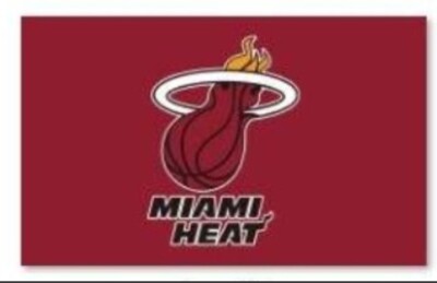 Miami Heat 3x5 ft Home Car Man Cave Banner NBA Basketball Fast Shipping ...