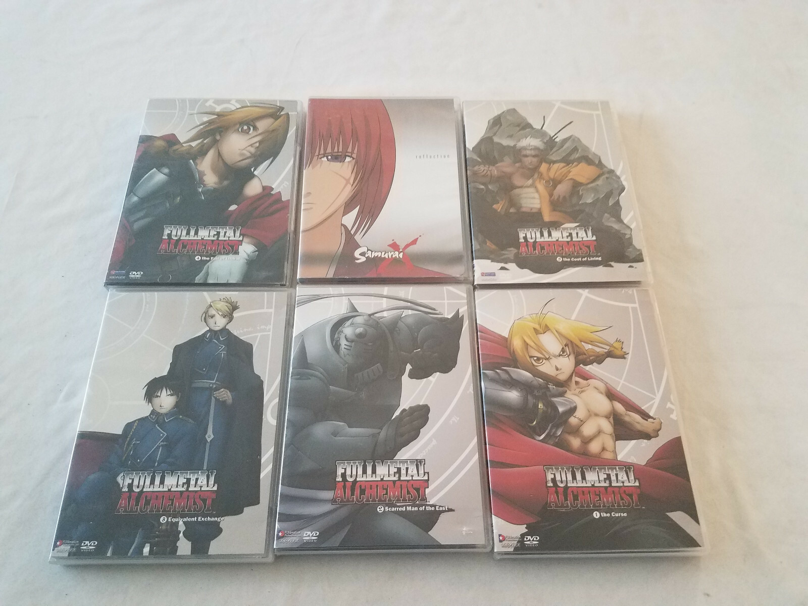 Fullmetal Alchemist - Vol. 1-5 (DVD, 2005, Uncut) - plus samurai ...