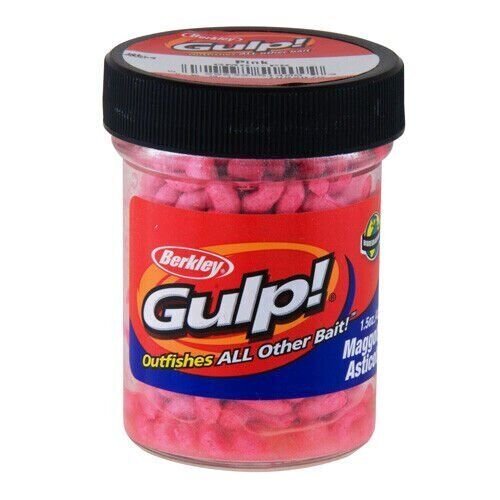Berkley GMG-PK Gulp! Maggot 1.5oz Pink Fishing Bait Soft Lure ...