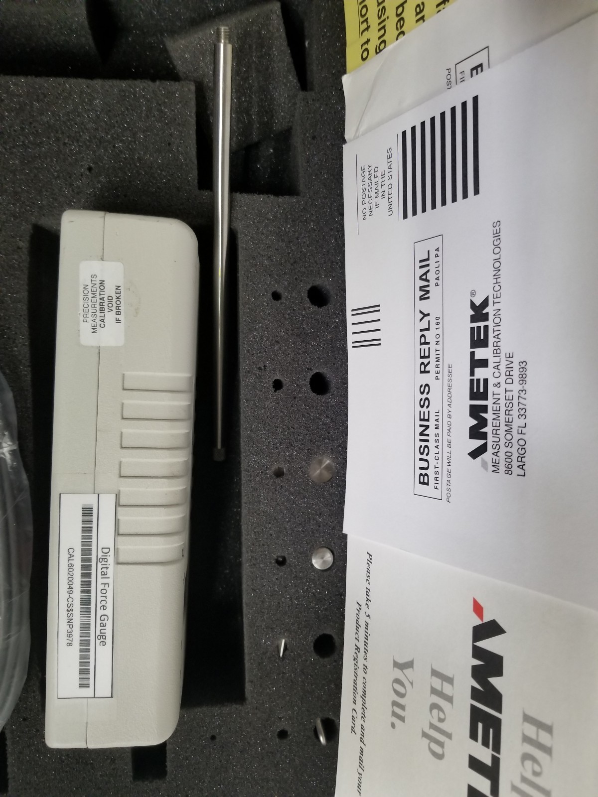 Ametek/Chatillon DFE Series Industrial Handheld Digital Force Gauge ...