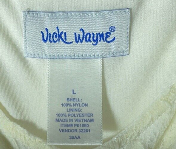 Vicki Wayne Womens short sleeve overlay floral lace w… - Gem