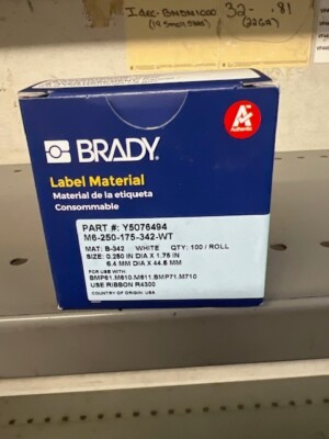M6-250-175-342-WT BRADY | eBay
