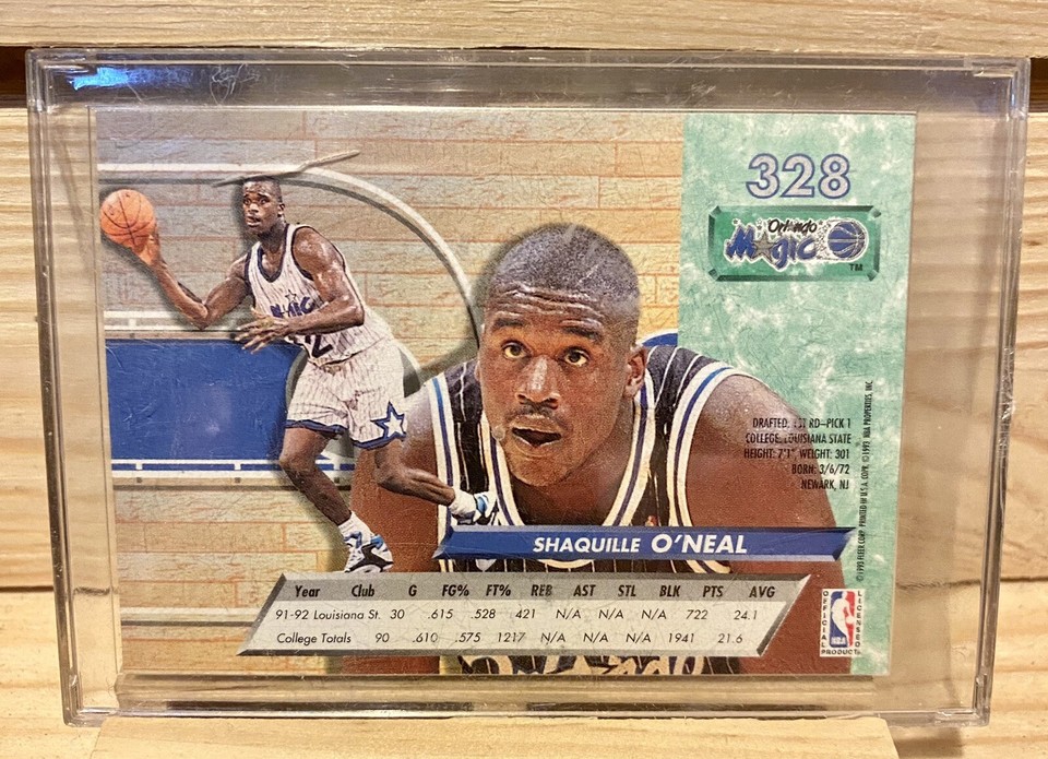 1992-93 Fleer Ultra Shaquille O'Neal Shaq Rookie RC # 328, ROOKIE Card ...