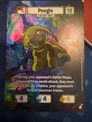 Neopets Battledome TCG 25th Anniversary MSP Poogle | eBay