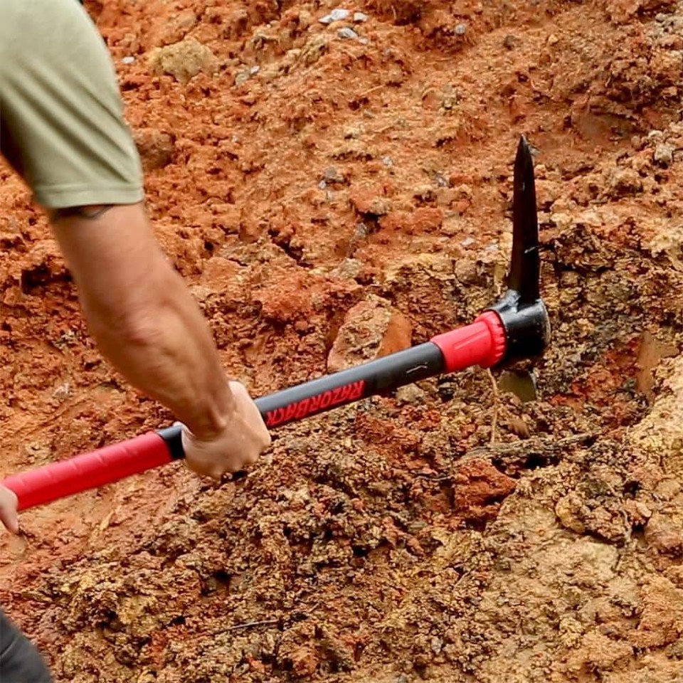 Razor-Back Pickaxe/Mattock Pick Mattock Coated Blade+Forged Steel Head ...