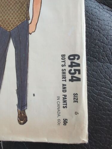 Vintage 1950s McCalls 6454 Boys Size 6 Shirt And Pants Cut Pattern | eBay