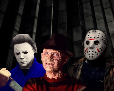 HORROR CREW JASON VOORHEES MICHAEL MYERS FREDDIE KRUEGER PUBLICITY ...