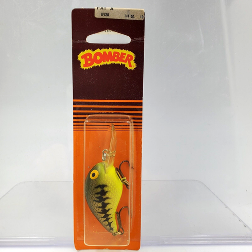 Vtg New 1/4 Oz Bomber 5FCBB Chart Bass Fat A Crankbait Lure Brown ...