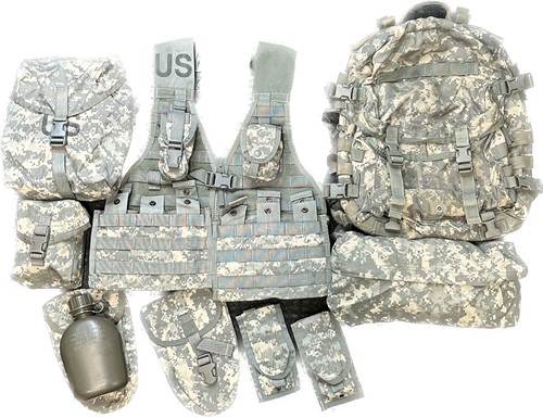 US Army MOLLE Rifleman Kit! 14 Piece Set! Assault Pack, Vest, Waist ...