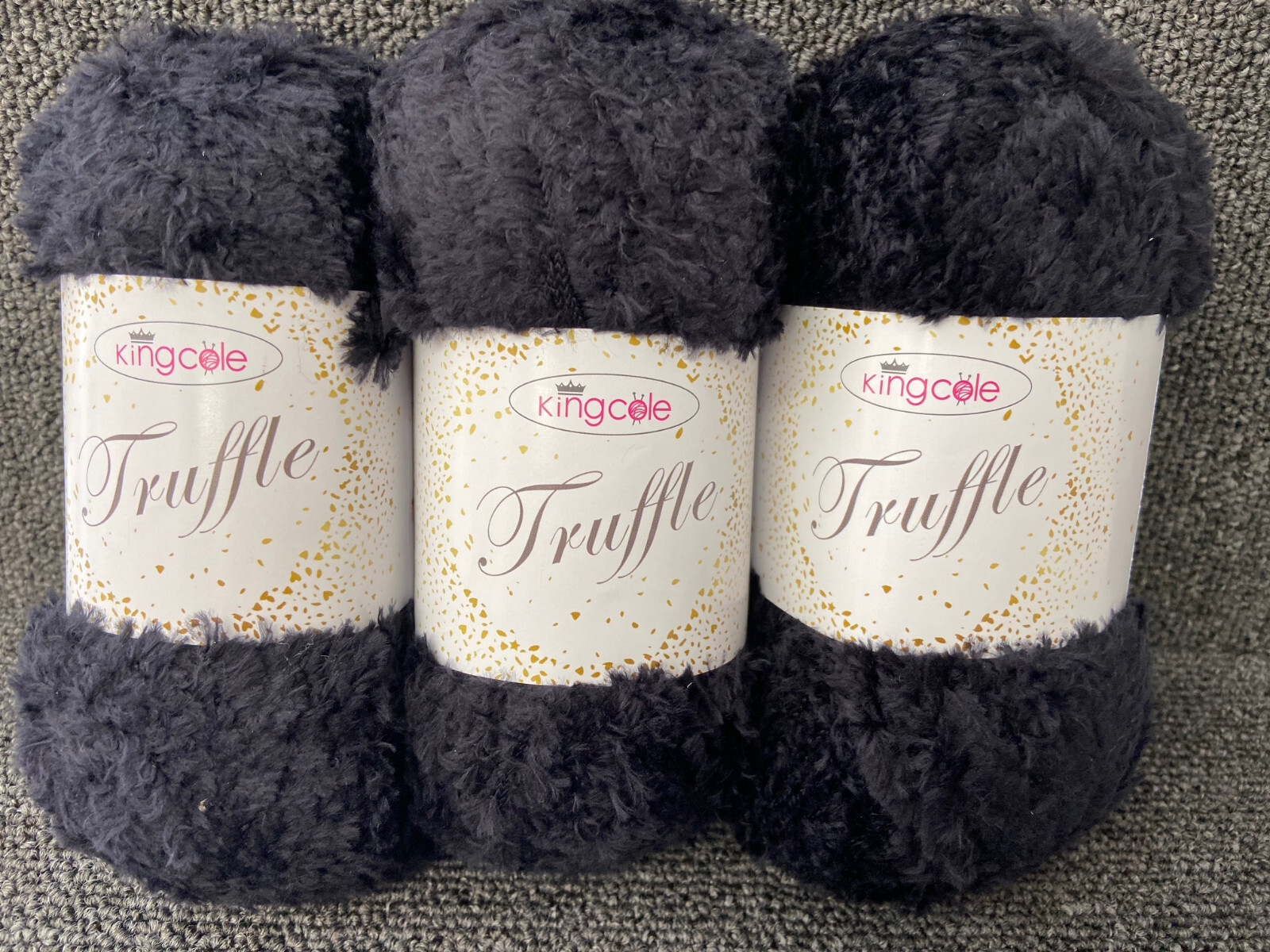 King Cole Truffle Faux Fur Double Knit DK Wool Yarn by 100g Ball ...