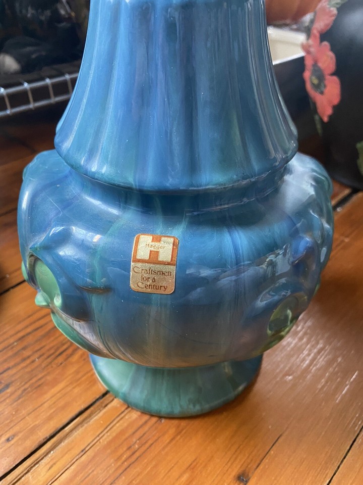 Vtg Mid Century Royal Haeger 8182 Retro Blue/Green Vase Pitcher Art ...