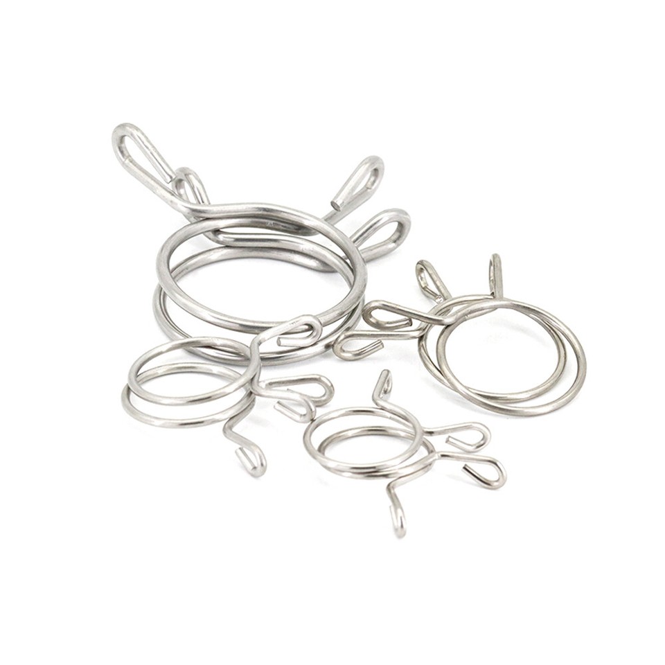 Single & Double Wire Spring Clips / Silicone Hose Pipe Air Fuel Band ...