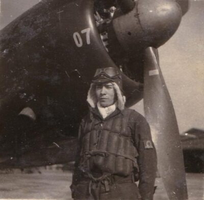 WW2 WWII Photo Japanese Pilot with His Aircraft World War Two Japan ...