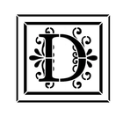 8"x8.5" Clear Plastic Stencil - Letter Initial D (RE380) | eBay