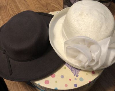 Lot Of 2 Michael Howard Hats Vintage 100% Wool & White Woven Hat | eBay
