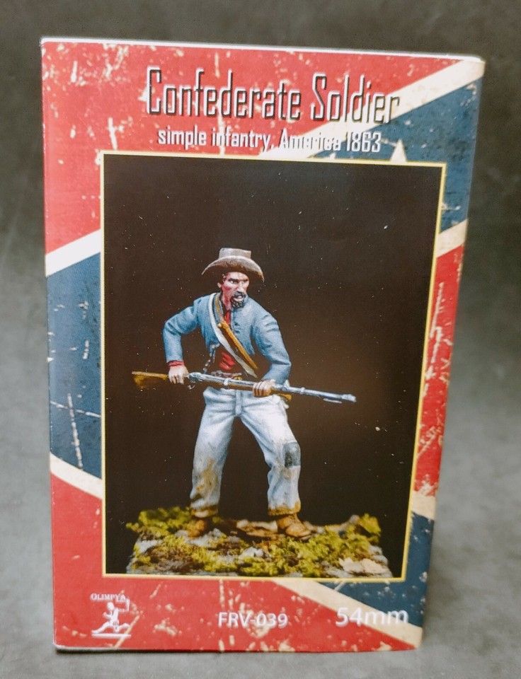 OlimpYa Models 54mm metal kit "Confederate Soldier simple infantry ...